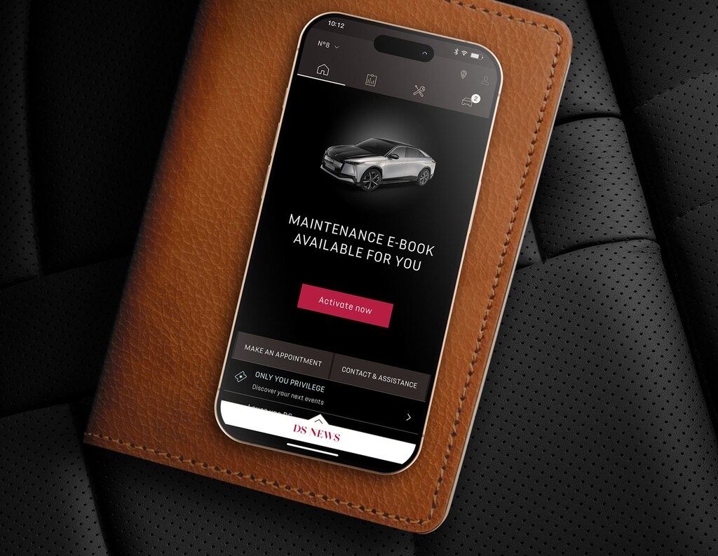 Carnet d'entretien digital "Maintenance e-book" | DS Automobiles Belgium